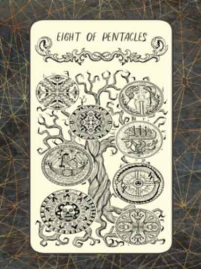 The Meaning Of The Eight of Pentacles Tarot Card - DOSE